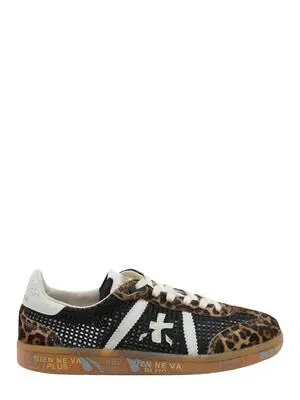Premiata Animal-print Sneakers - Black