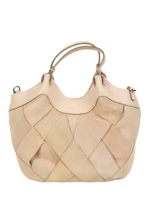 GIANNI CHIARINI Top-handle Woven Clutch - Neutrals