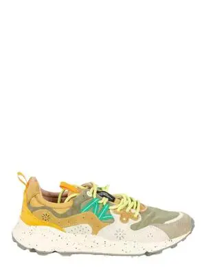 FLOWER MOUNTAIN Yamano 3 Applique Sneakers Yellow