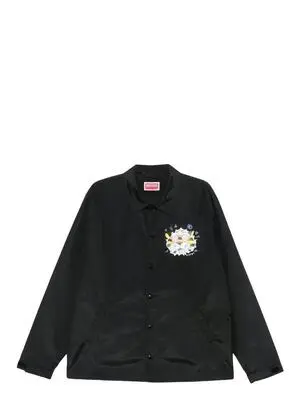 Kenzo Buttoned Shirt Jacket - Black