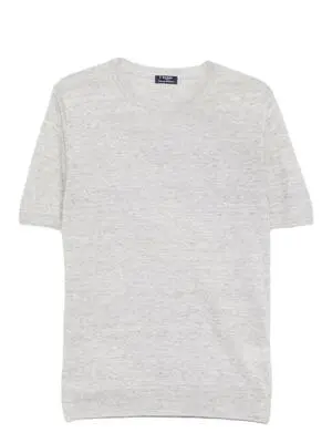 BARBA NAPOLI Short-sleeve Crew-neck T-shirt - Grey