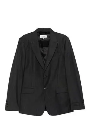 MAISON MARGIELA Single-breasted Blazer - Grey
