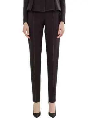 NISSA High-rise Trousers - Black