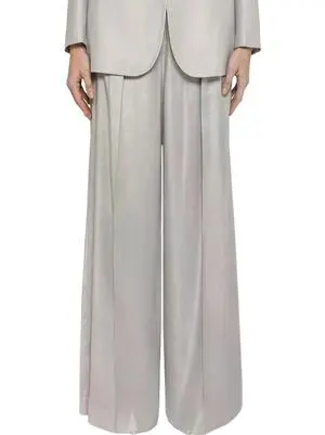 NISSA High-rise Palazzo Pants - Grey