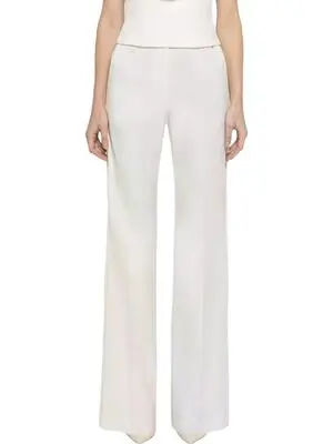 NISSA Flared Trousers - White