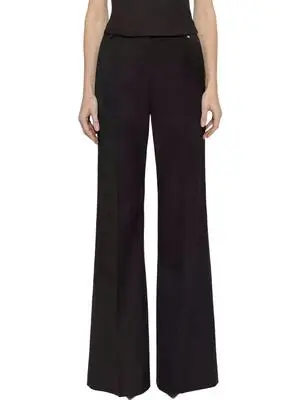 NISSA Flared Trousers - Black
