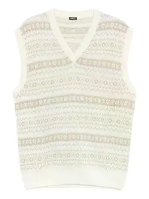 Kiton Patterned Vest - Neutrals