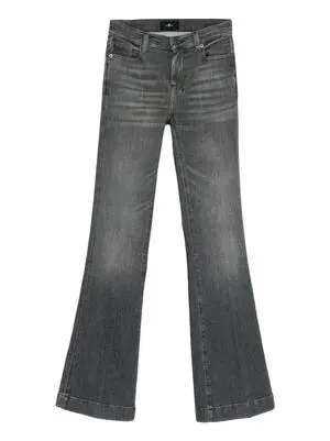 7 For All Mankind Dojo Flared Jeans - Grey