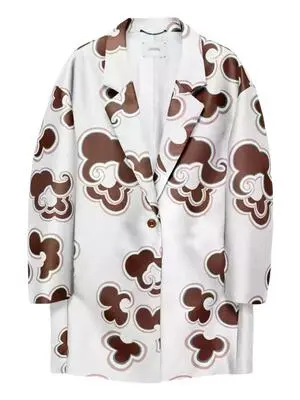 Dorothee Schumacher Floral Print Coat - White