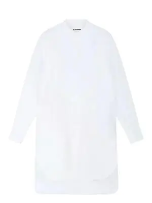 JIL SANDER Long-sleeve Cotton Shirt - White