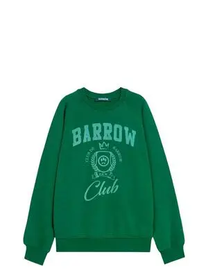 BARROW Graphic Crew-neck Sweatshirt - Green