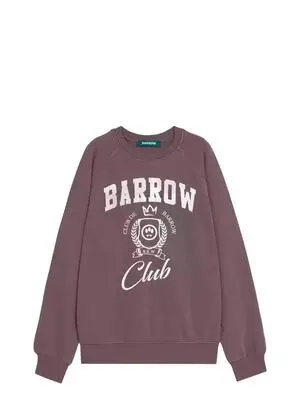 BARROW Graphic Crew-neck Sweatshirt - Purple