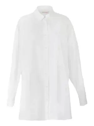 Carolina Herrera Oversized Tie-front Shirt - White