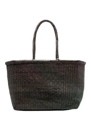 DRAGON DIFFUSION Large B Weave Leather Shoulder Bag