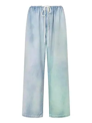 Moschino Drawstring Pocket Jeans - Blue