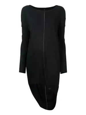 THOM KROM Asymmetric Long T-shirt - Black