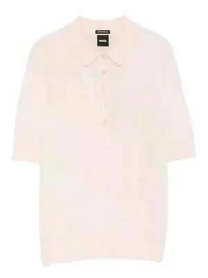 BOSS Fidenka Buttoned Polo Shirt - Pink