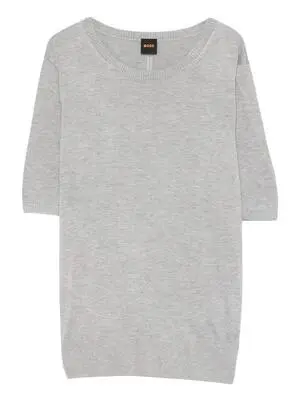 BOSS Fiaffu Round-neck T-shirt - Grey