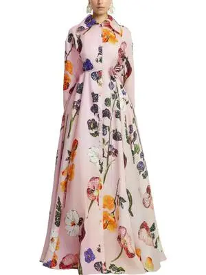 LEO LIN Josephine Floral-print Maxi Dress - Pink