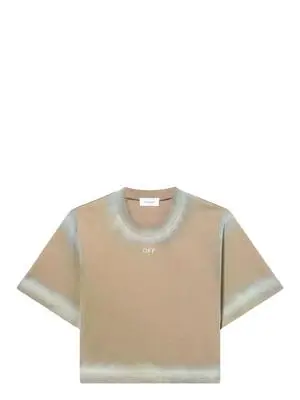 Off-White Spray Off Stamp T-shirt - Neutrals