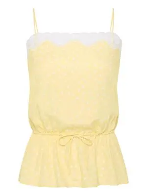 ROAME Tansy Lace-trimmed Cami - Yellow