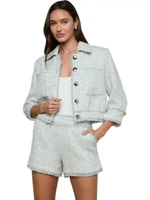 L'AGENCE L'AGENCE Jia Fringed Tweed Jacket