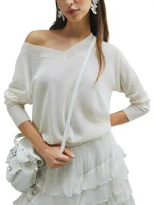 Marella Mlmtubo Tulle Look Sweater - Wool White