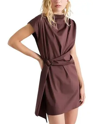 Marella Sabine Draped Dress - Brown