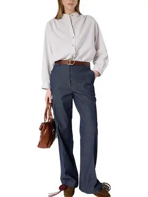 Gerard Darel Amora Straight Leg Trousers - Blue