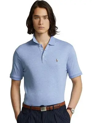 Polo Ralph Lauren Classic Fit Soft Cotton Polo Shirt - Blue Heather
