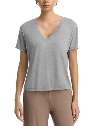 Splits59 Georgia Jersey V-neck Tee - Heather Gray