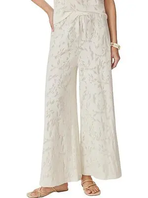 Splendid Air Burnout Wide Leg Pants - Shell Windswept