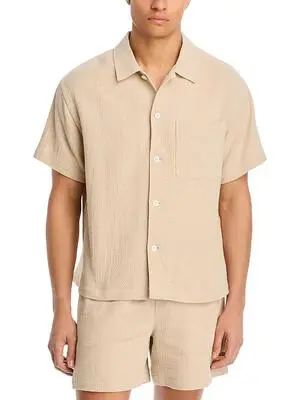 FRAME Open Weave Shirt Light Stone