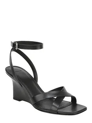 Vince Parma Wedge Sandals Black
