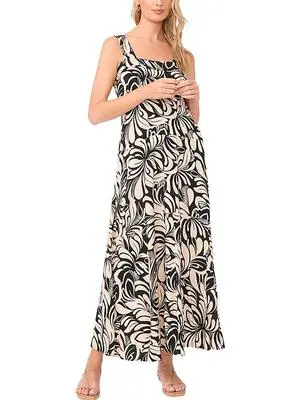 Vince Camuto Thick Strap Maxi Dress - Rich Black