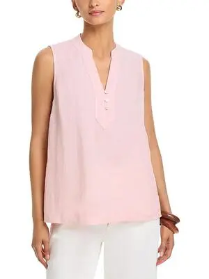 Tommy Bahama Coastalina Sleeveless Popover Shirt - Light Salmon