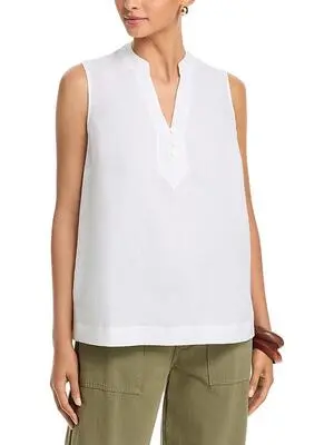 Tommy Bahama Coastalina Sleeveless Popover Shirt - White