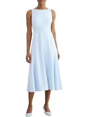HOBBS LONDON Beatrix Embellished Midi Dress - Pale Blue