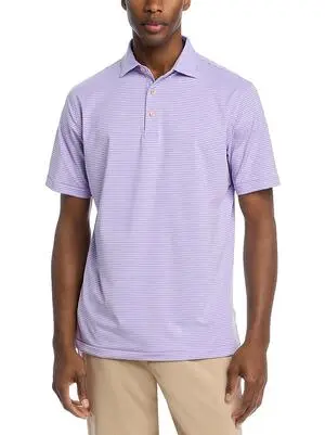 Peter Millar Hales Performance Polo Shirt Purple Iris