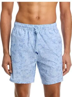 Peter Millar Oahu 7" Swim Trunks - Stream Blue