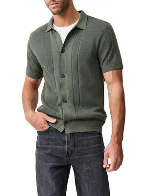 Rodd & Gunn Cobb River Knit Button Shirt Forest