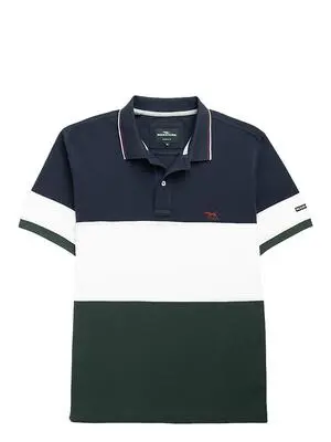 Rodd & Gunn Homebay Color Blocked Sports Fit Polo - Forest