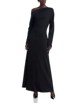 RÓHE Twisted Jersey Dress - Black