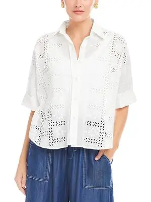 FIFTEEN TWENTY Alisa Eyelet Top