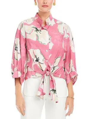 Fifteen Twenty Sawyer Tie Front Top - Floral