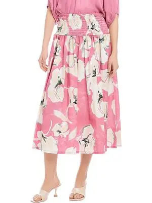 Fifteen Twenty Rhea Smocked Waist Skirt - Floral