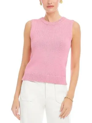Fifteen Twenty Kimmy Keyhole Sweater Tank - Pink