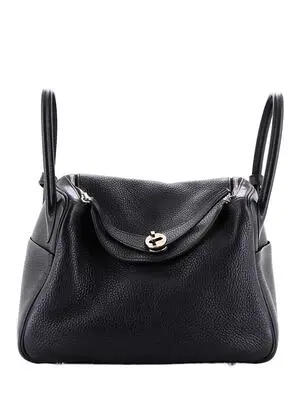 HERMES 30 Lindy Bag Clemence - Black