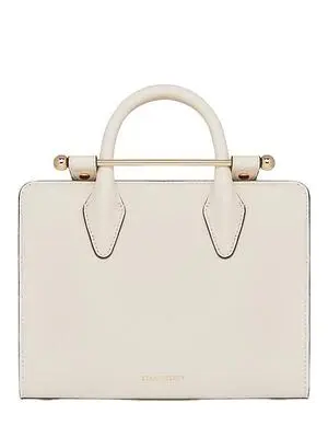 Strathberry Mini Leather Tote Bag - Vanilla