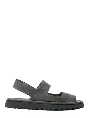 Marsèll Denim Slingback Platform Sandals - Grey
